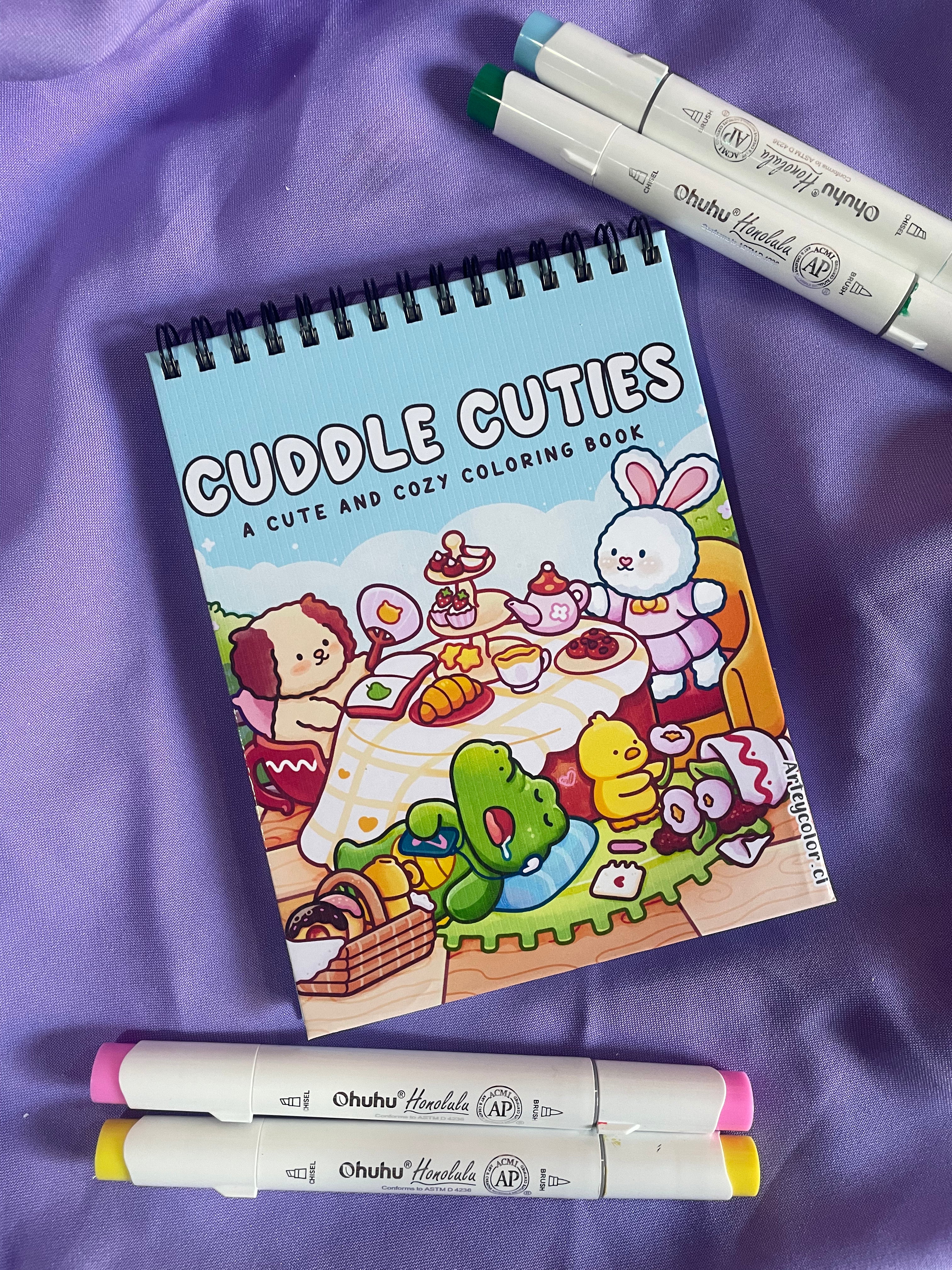 🧸 Cuddle Cuties – A Cute and Cozy Coloring Book (Pocket) – Arte y Color